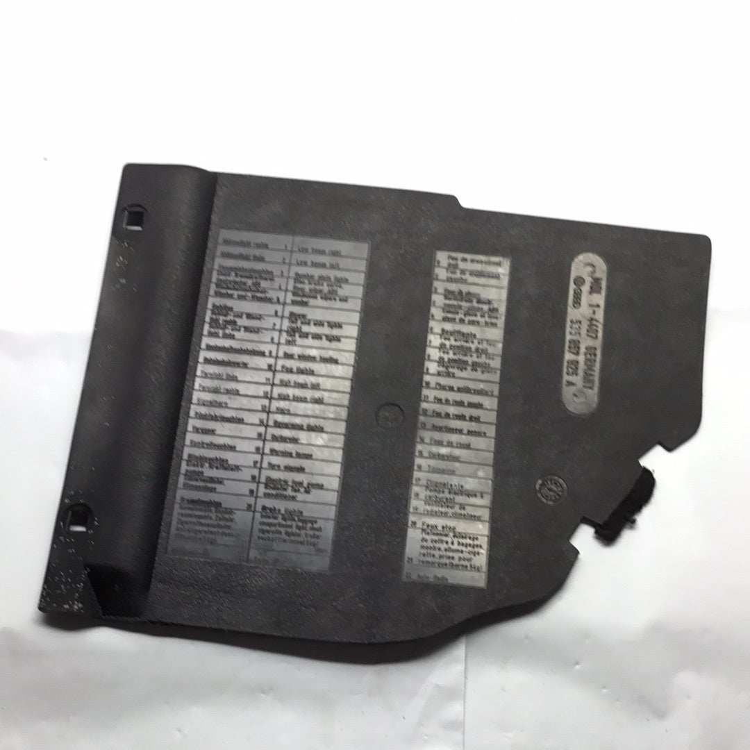 VW Corrado Fuses cover 535857925A – Autobahn Autoworx